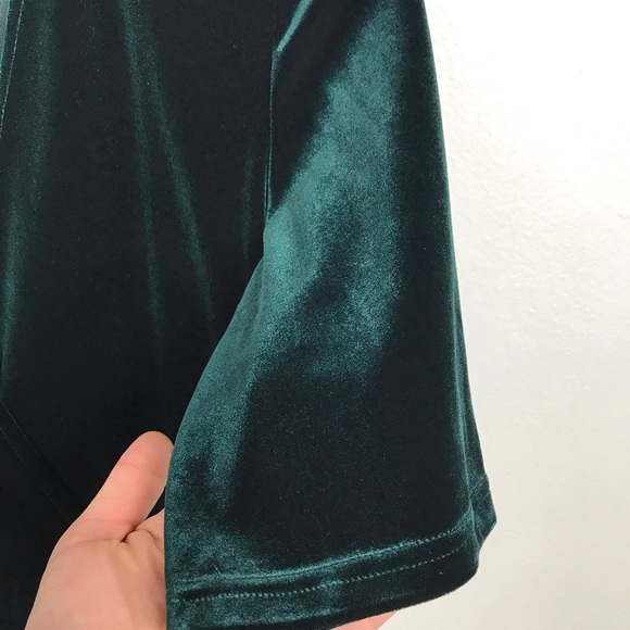 Yan Lin | Dresses | Yam Lin Vintage Suede Emerald Green Dress Large ...